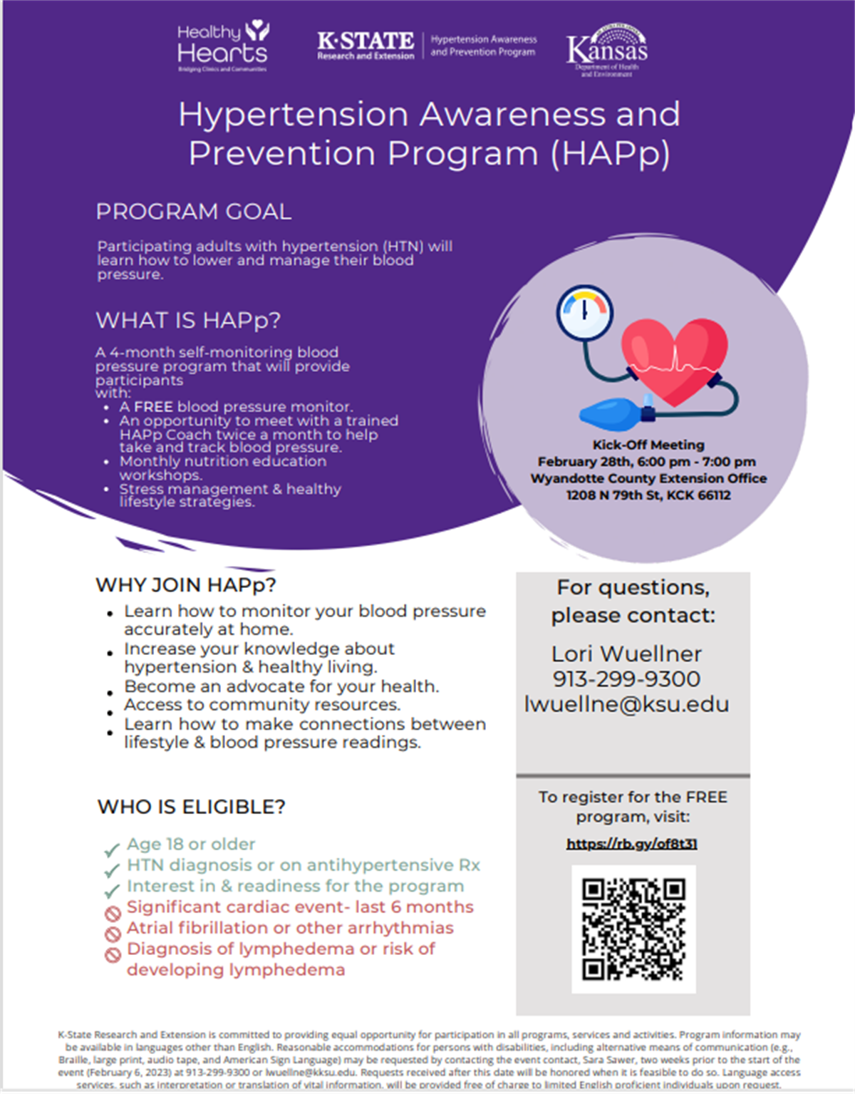 Hypertension Awareness & Prevention Program (HAPp)